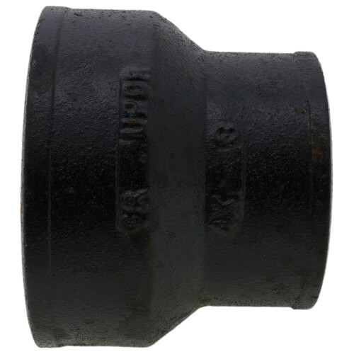 00498 - Charlotte 00498 - 4" x 3" No Hub Cast Iron Short Pipe Reducer