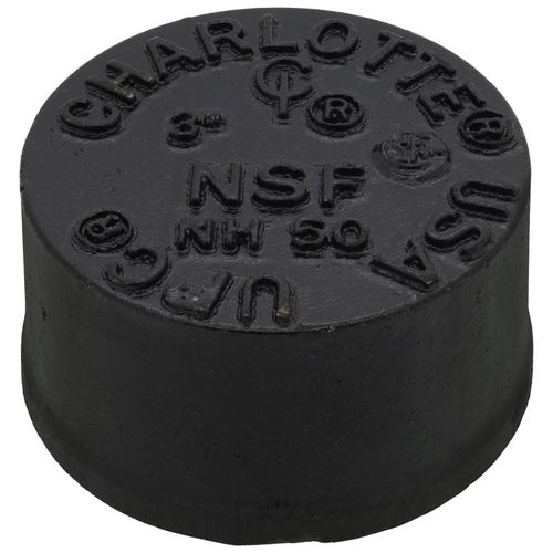 00563 - Charlotte 00563 - 3" No Hub Cast Iron Blind Plug