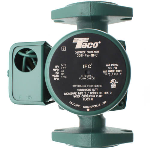 008-F6-1IFC - Taco 008-F6-1IFC - 008 Cast Iron Circulator with Integral ...