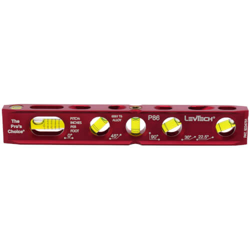01-020-861 - LevTech 01-020-861 - 8-1/2" P86 Plumber's Level w/ 5 Vials ...