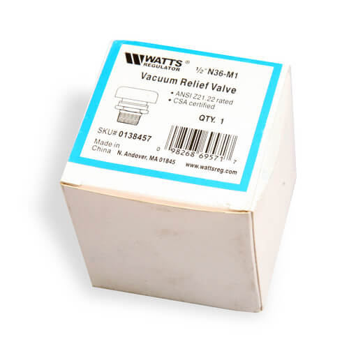 0138457 - Watts 0138457 - 1/2" N 36-M1 Water Service Vacuum Relief Valve
