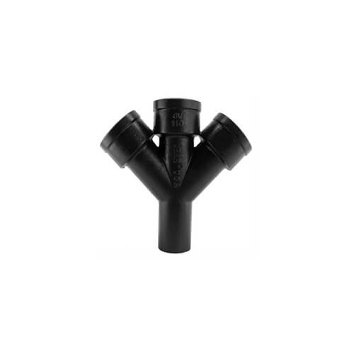 01396 - Charlotte 01396 - 4" x 3" Service Weight Cast Iron Double Wye