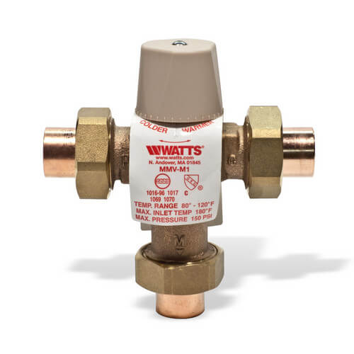 0206001 - Watts 0206001 - 3/4" MMV-US M1, Sweat Mixing Valve