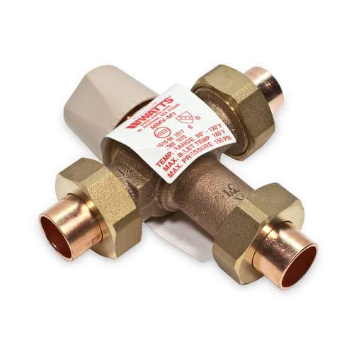 0206002 - Watts 0206002 - 1" MMV-US M1, Sweat Mixing Valve