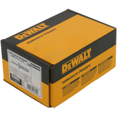 02814-PWR - Dewalt 02814-PWR - 1/4" x 1-1/4" Zamac Nailin Mushroom Head ...