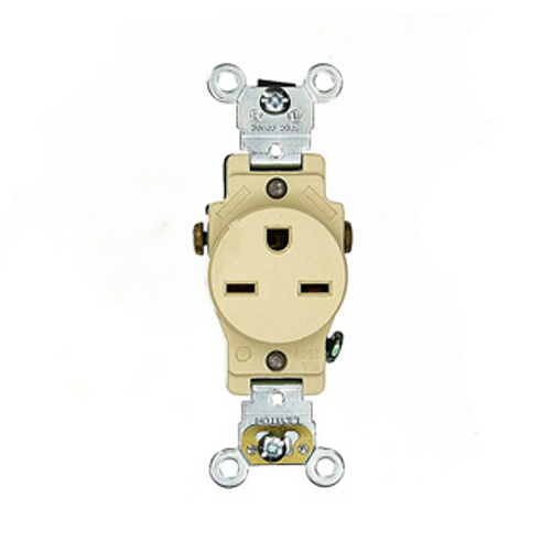 5651-I - Leviton 5651-I - Single Receptacle Outlet, Smooth Face, 15A ...