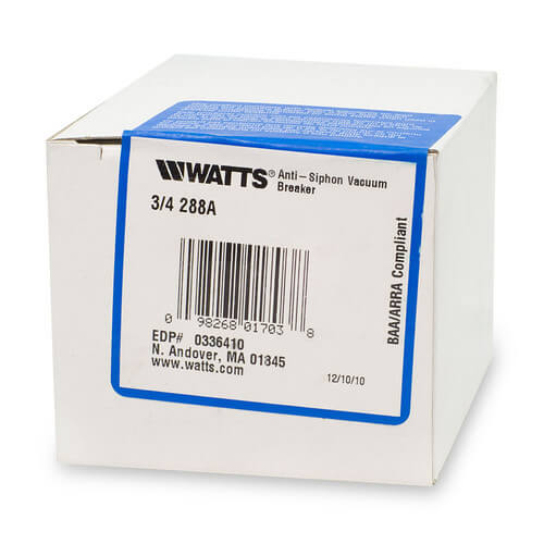 0336410 - Watts 0336410 - 3/4" 288A Anti-Siphon Vacuum Breaker