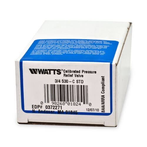 0372271 - Watts 0372271 - 3/4" 530C Poppet Style Relief Valve