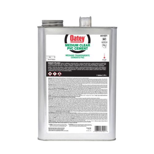 31021 - Oatey 31021 - PVC Medium Body Clear Cement (1 Gallon)