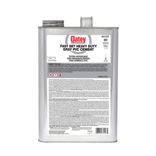 31123 - Oatey 31123 - PVC Heavy Duty Gray Fast Set Cement (1 Gallon)