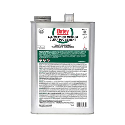 31135 - Oatey 31135 - PVC All Weather Clear Cement (1 Gallon)