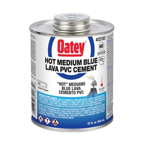 32163 - Oatey 32163 - PVC Blue Lava Hot Cement (32 oz.)