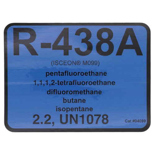 04099 - DiversiTech 04099 - R-438A Refrigerant ID Labels (Pack of 10)