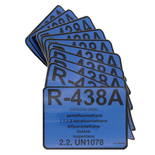 04099 - DiversiTech 04099 - R-438A Refrigerant ID Labels (Pack of 10)