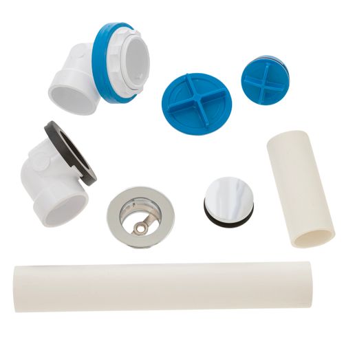 P9850CP - Dearborn P9850CP - True Blue PVC Bath Waste Full Kit w/ Touch ...