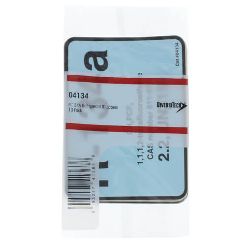04134 - DiversiTech 04134 - R-134A Color Coded Refrigerant ID Label ...