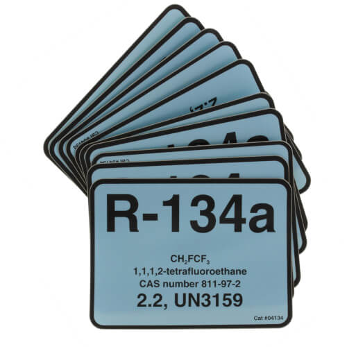 04134 - DiversiTech 04134 - R-134A Color Coded Refrigerant ID Label ...