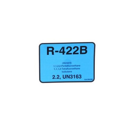 0422B - DiversiTech 0422B - R-422B Refrigerant ID Label (Pack of 10)