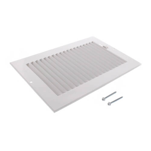 043814 - Hart & Cooley 043814 - 10" x 6" White One-Way Steel Sidewall ...