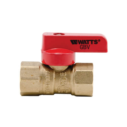 0545003 - Watts 0545003 - 1/2" 2-Piece Threaded Gas Ball Valve