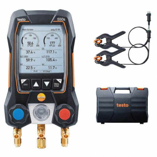 0564-5501-01 - Testo 0564-5501-01 - 550S Kit, 2-Valve Smart Digital ...