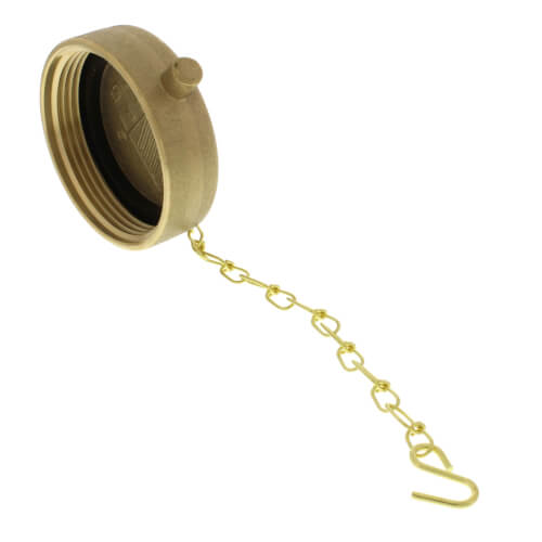 07-252-00 - FPPI 07-252-00 - 2-1/2" BCT/NYCORP Cap With Chain (Rough Brass)