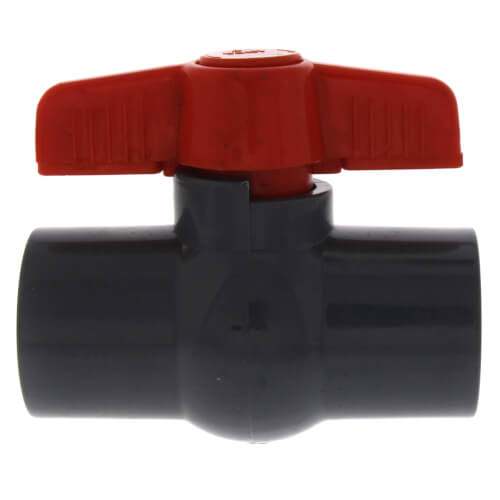 1010GT - Red Flag Products 1010GT - 1" Gray PVC Ball Valve w/ T-Handle ...