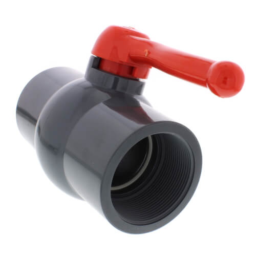 1030GT - Red Flag Products 1030GT - 3" Gray PVC Ball Valve w/ Easy ...