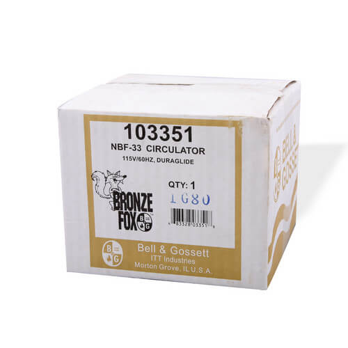 103351 - Bell & Gossett 103351 - 1/15 HP, NBF-33 Bronze Circulator Pump
