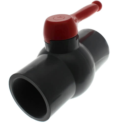 1040GT - Red Flag Products 1040GT - 4" Gray PVC Ball Valve w/ Easy ...