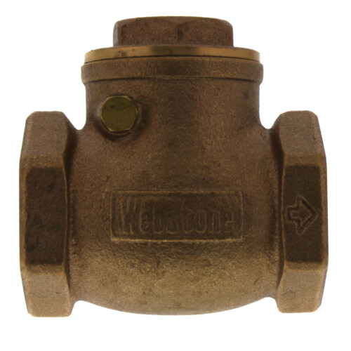10505 - Webstone 10505 - B62 1-1/4" IPS Bronze Swing Check Valve w ...