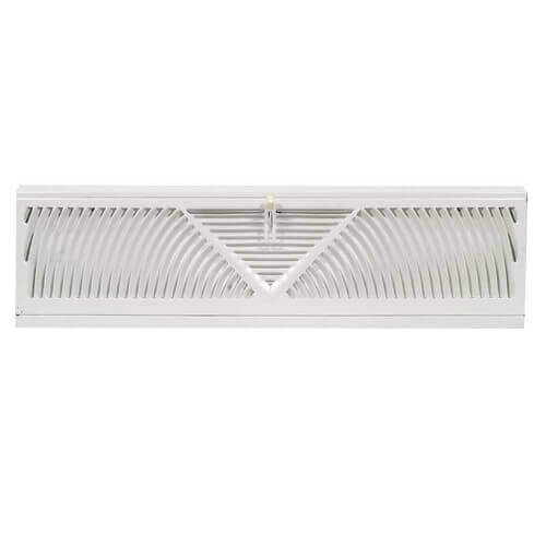 10680 - Hart & Cooley 10680 - 18" White Baseboard Diffuser (406 Series)