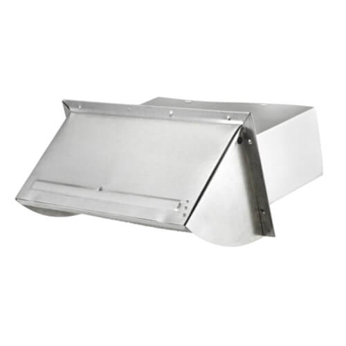 106S - Lambro Industries 106S - 3-1/4" x 10" Aluminum Wall Cap