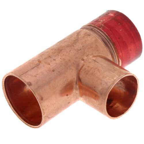 108121 - Bell & Gossett 108121 - 1" x 3/4" Copper Red Ring Monoflo Tee