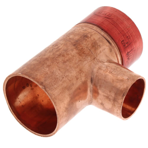 108123 - Bell & Gossett 108123 - 1-1/4" x 3/4" Copper Red Ring Monoflo Tee