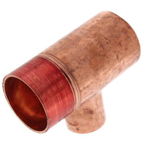 108123 - Bell & Gossett 108123 - 1-1/4" x 3/4" Copper Red Ring Monoflo Tee