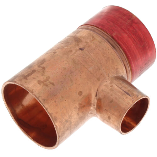 108124 - Bell & Gossett 108124 - 1-1/2" x 3/4" Copper Red Ring Monoflo Tee