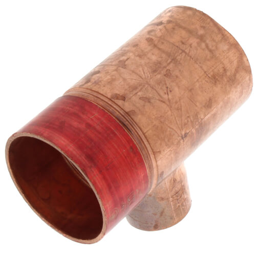 108124 - Bell & Gossett 108124 - 1-1/2" x 3/4" Copper Red Ring Monoflo Tee