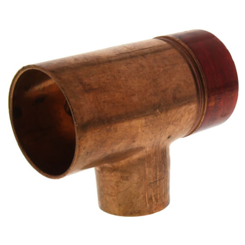 108125 - Bell & Gossett 108125 - 1-1/2" x 1" Copper Red Ring Monoflo Tee