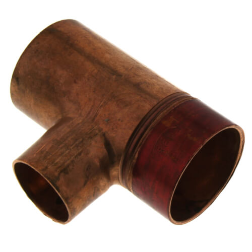 108125 - Bell & Gossett 108125 - 1-1/2" x 1" Copper Red Ring Monoflo Tee
