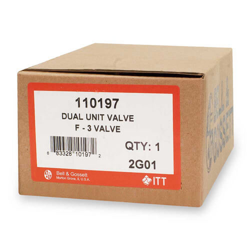 110197 - Bell & Gossett 110197 - F-3 Dual Unit Valve w/ Fast Fill