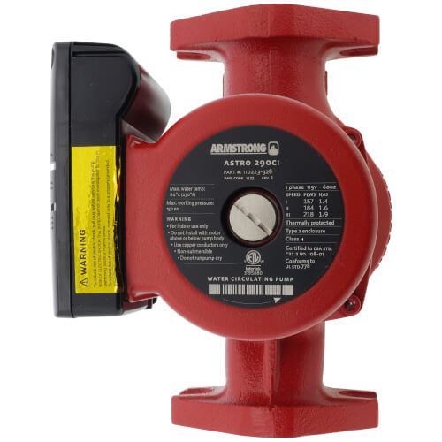 110223-328 - Armstrong Pumps 110223-328 - Astro-290CI 3-Speed Cast Iron Circulator w/ Check ...