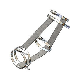 117-8L - Holdrite 117-8L - 8" No-Hub Fitting Restraint 45°