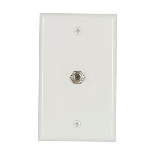 1172W - Eaton 1172W - Coaxial Cable Jack Adapter Wall Plate, Thermoset ...