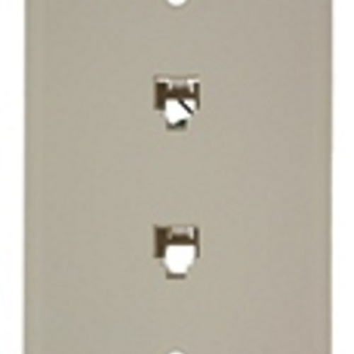 40244-T - Leviton 40244-T - Standard Telephone Wall Jack, 6p4c X 6p4c ...
