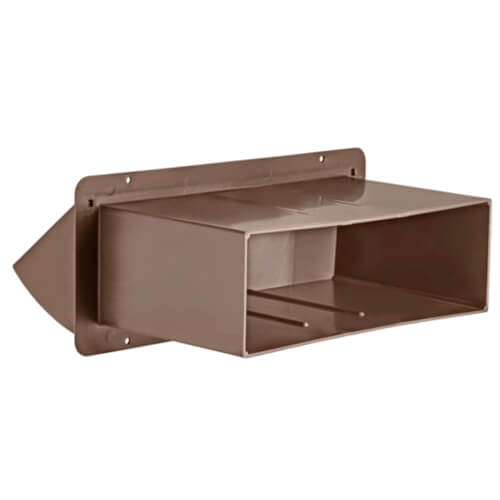 117B - Lambro Industries 117B - 3-1/4" x 10" Brown Plastic Wall Cap