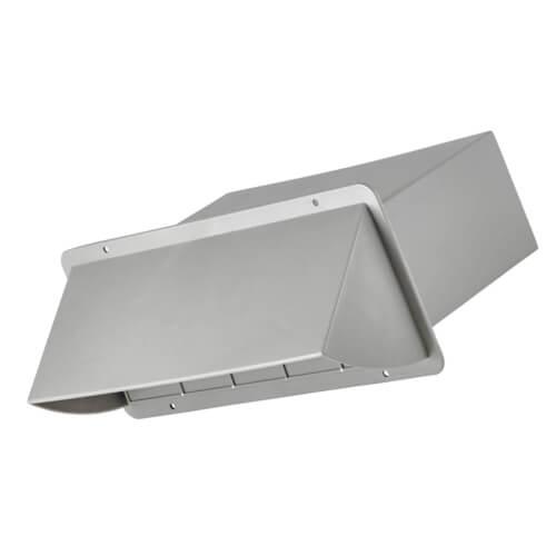 117GR - Lambro Industries 117GR - 3-1/4" x 10" Gray Plastic Wall Cap