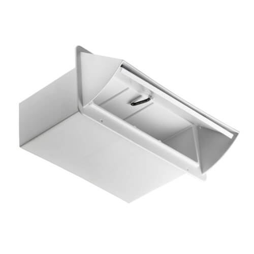 117W - Lambro Industries 117W - 3-1/4" x 10" White Plastic Wall Cap