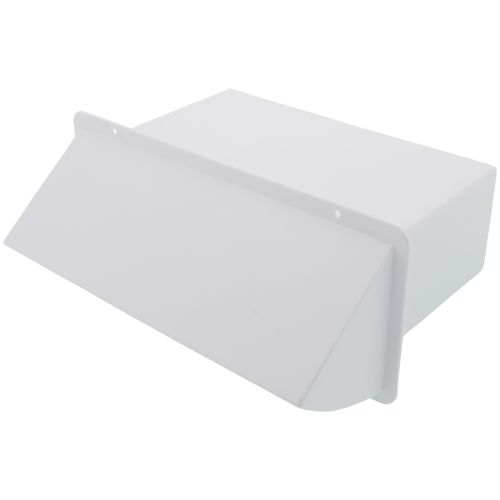 117W - Lambro Industries 117W - 3-1/4" x 10" White Plastic Wall Cap