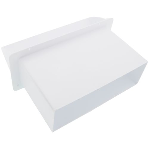 117W - Lambro Industries 117W - 3-1/4" x 10" White Plastic Wall Cap